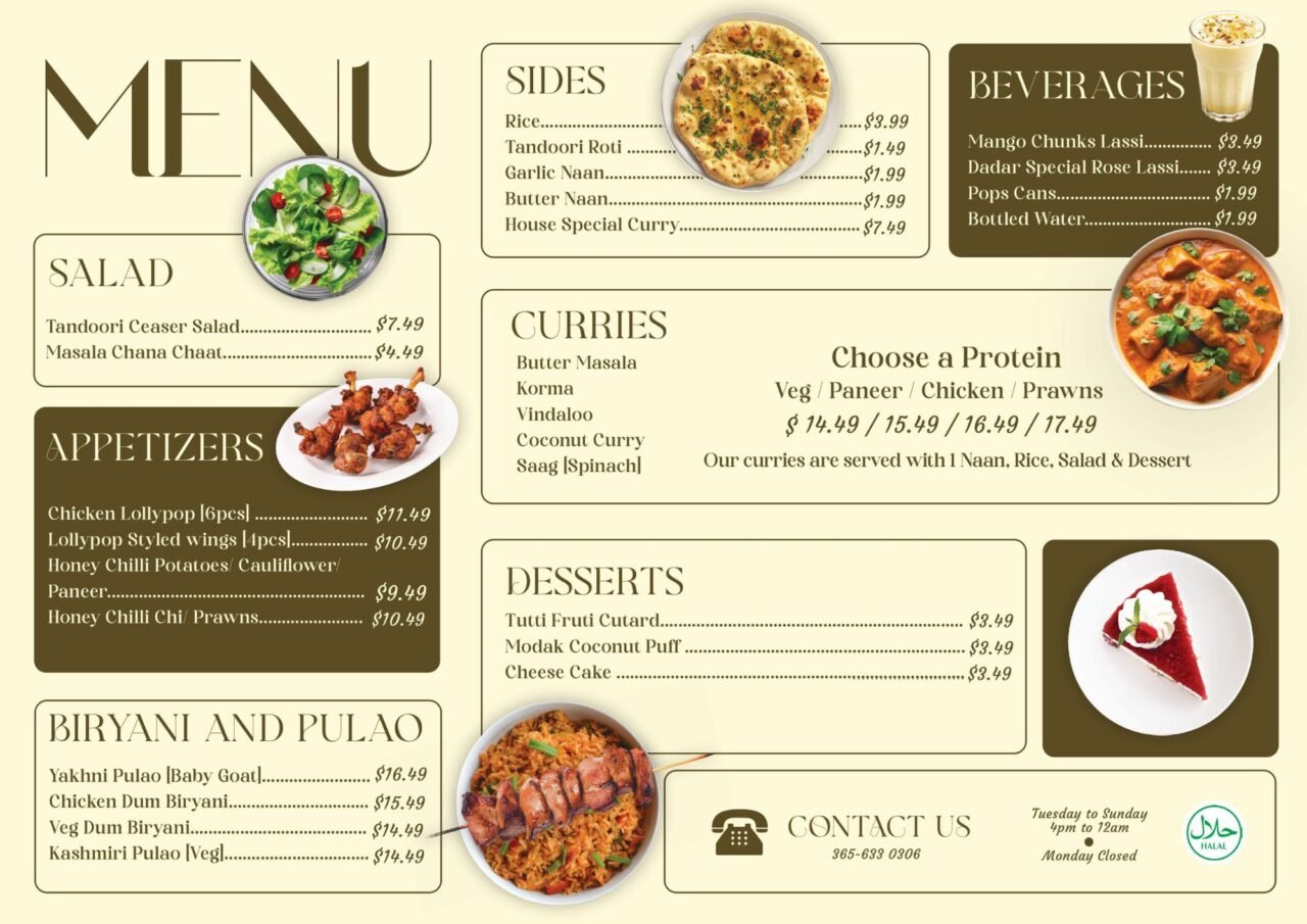 Menu | Kebabs and More